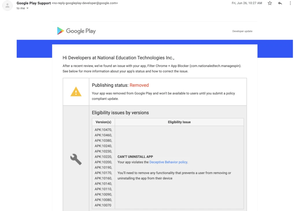 Is Google Evil? Our unjustified removal from Google Play - Boomerang ...